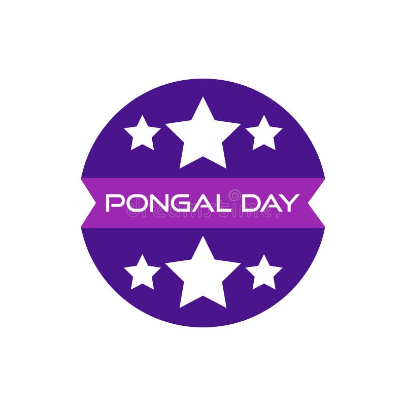 Pongal Day Logo Design Art Modern Stock Vector - Illustration of office ...