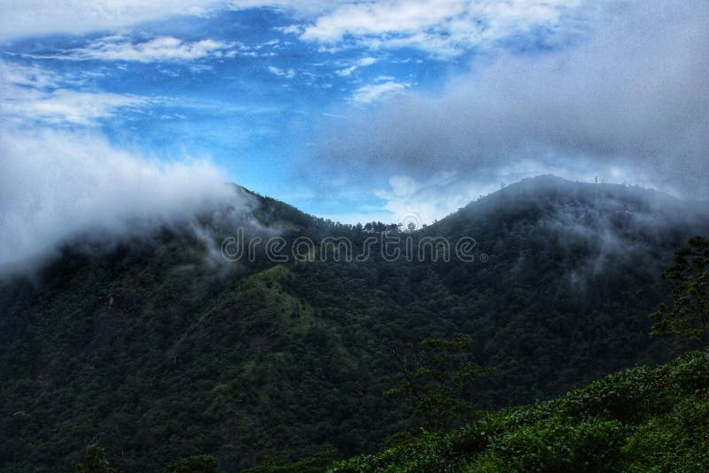 Ponmudi View Point Way of Top of Hill Stock Photo - Image of sunlight ...