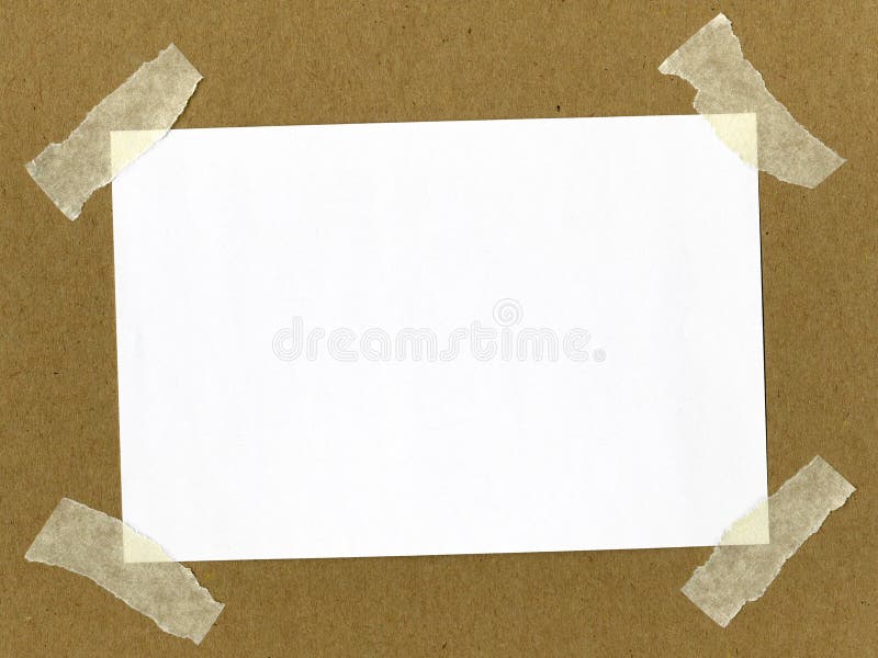 Ponsband op karton stock afbeelding. Image of karton, scheur - 8911393