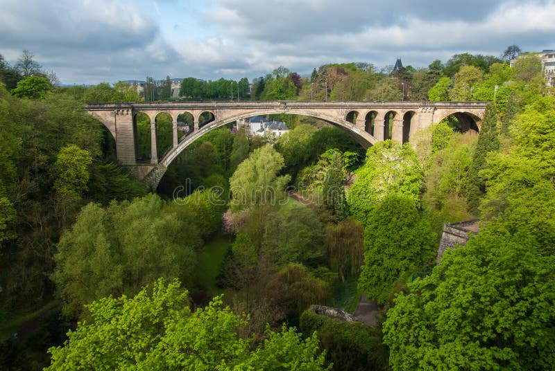 Pont Adolphe Bridge Luxemburg Stock Photo - Image of pont, bogen: 133782472