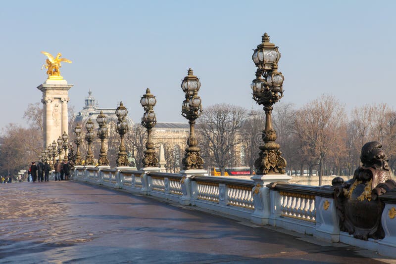Pont Alexandre III redaktionell arkivfoto. Bild av sikt - 38795178