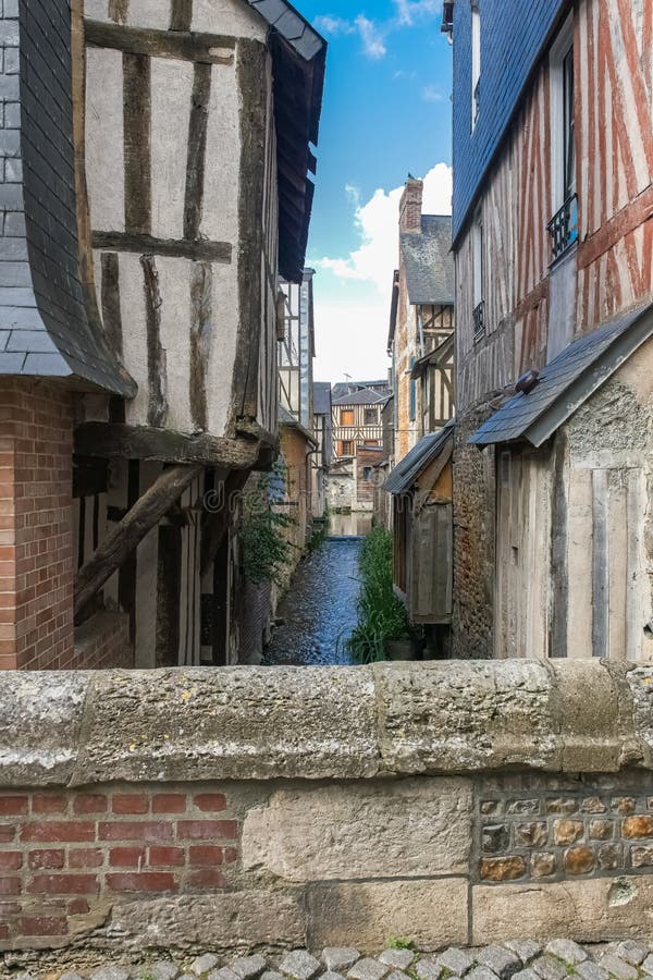 Pont-Audemer, City in Normandy Stock Image - Image of city, door: 260829263