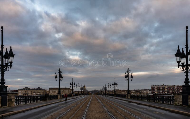 Pont De Pierre in Bordeaux, France Editorial Stock Photo - Image of ...