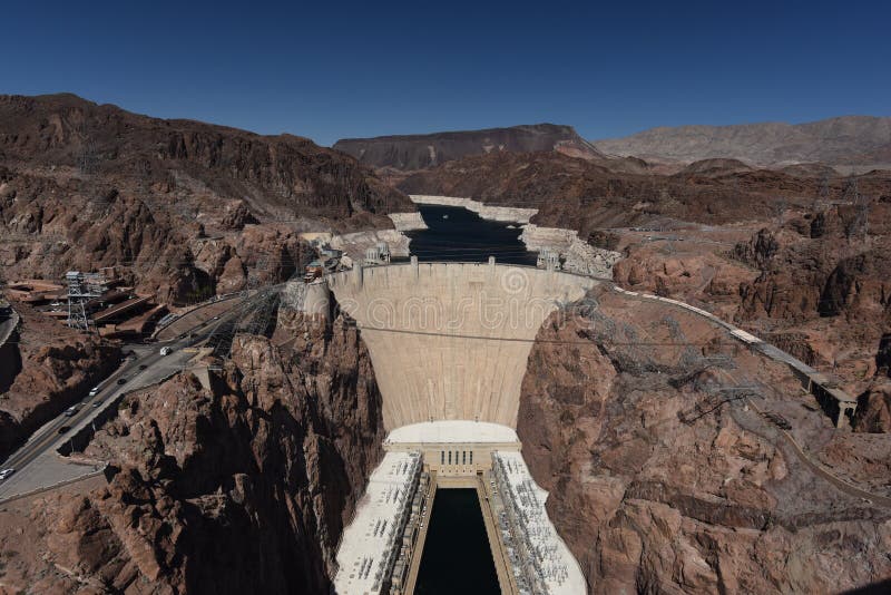Ponte Da Barragem Hoover E Do Rio Colorado, Nevada, EUA EM ABRIL DE ...