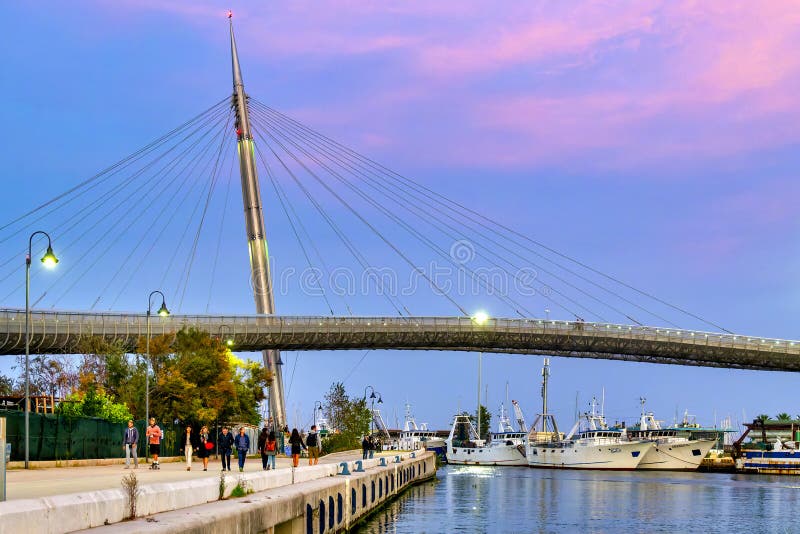 Ponte del Mare editorial stock image. Image of bridge - 268725949