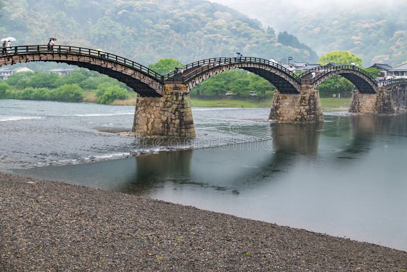 Kintai Kyo Bridge in Iwakuni, Hiroshima, Giappone Fotografia Editoriale ...