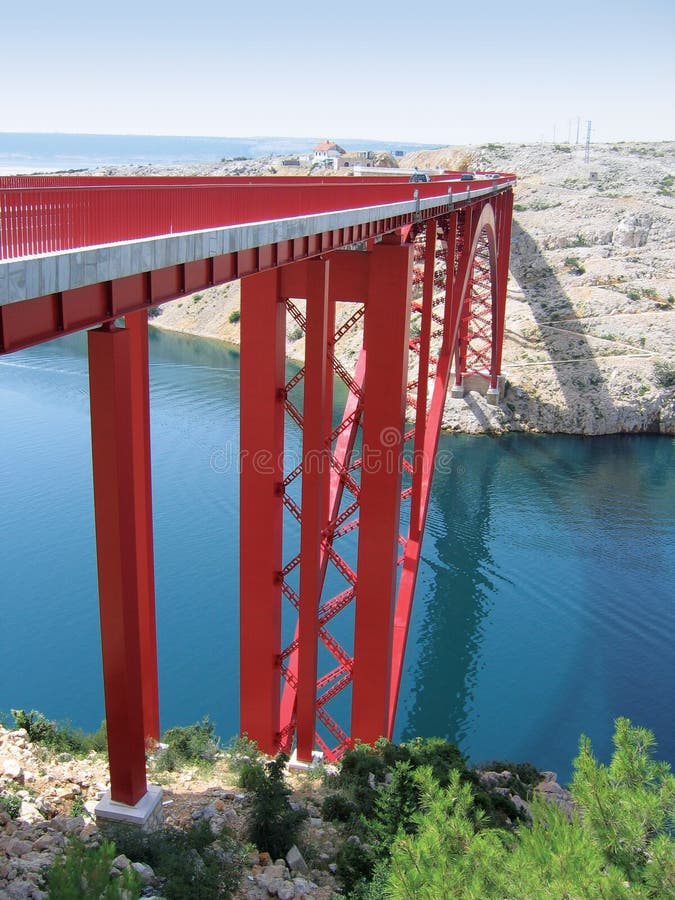 Ponte Di Maslenica in Croazia, Europa Fotografia Stock - Immagine di ...