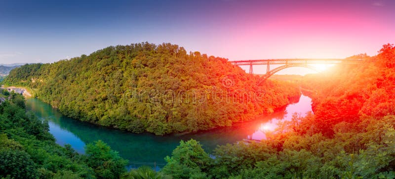 Ponte Do Adda Do ` De Paderno D Foto de Stock - Imagem de adda ...