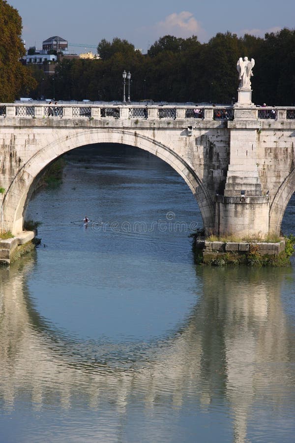 Ponte San Angelo, Roma stock photo. Image of italy, history - 11995228