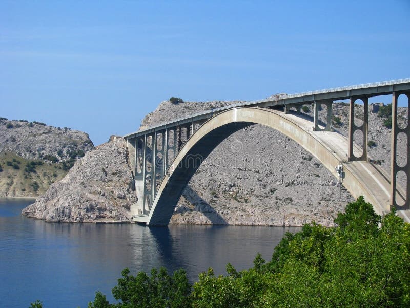 Ponte Krk, Croazia fotografia stock. Immagine di posto - 44908404