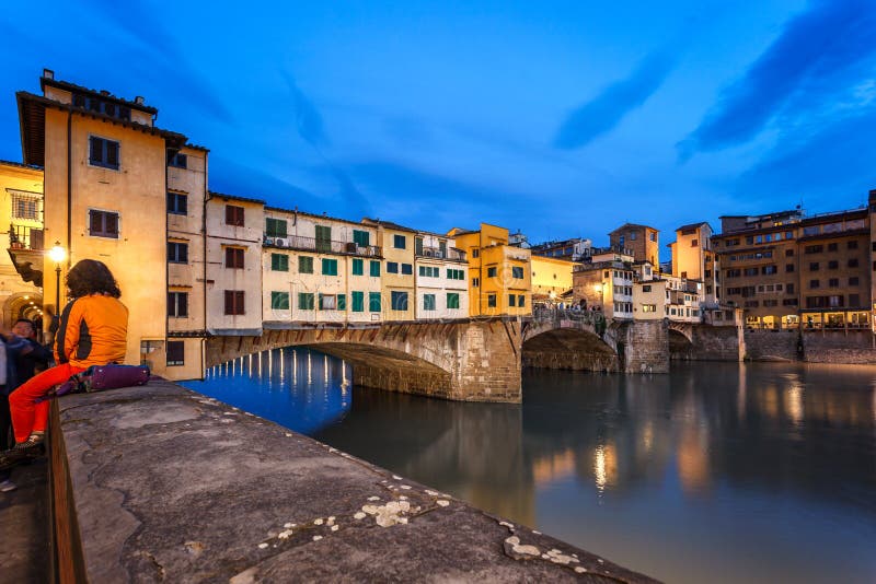 Ponte Vecchio Florence Italy Editorial Photo - Image of firenze, bridge ...