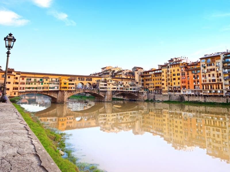 Ponte Vecchio, Old Bridge, Florence, Italy Stock Image - Image of ponte ...