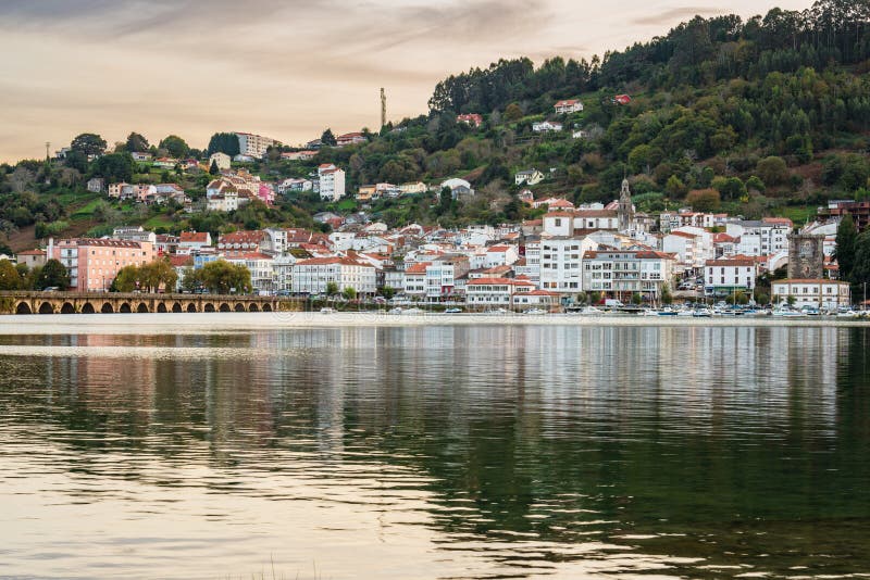 Pontedeume, Galicia, Spain stock photo. Image of waterway - 234564650