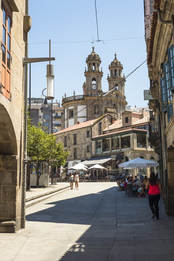 Pontevedra, Galizia Spagna fotografia editoriale. Immagine di spruzzo ...