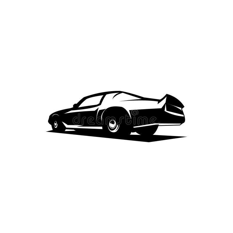 1977 Pontiac Car Logo Isolated White Background View from Side. Stock ...