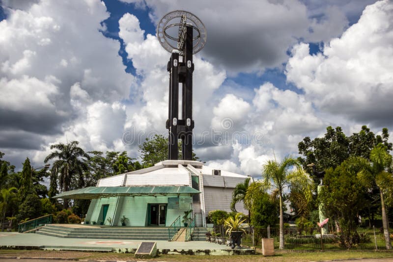 Equatorial Monument is Located on the Equator in Pontianak Editorial ...