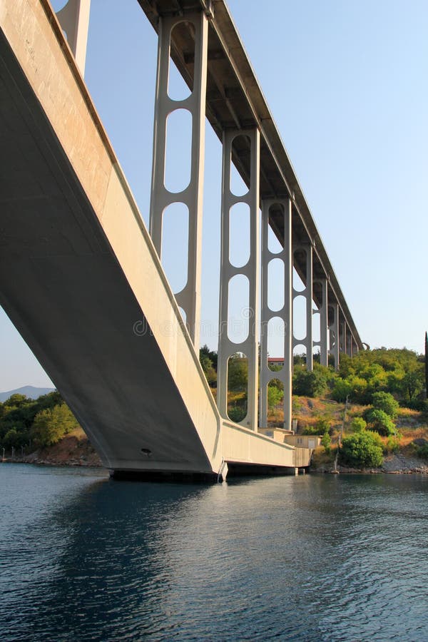 Ponte Dell'isola Di KRK - Croazia Fotografia Stock - Immagine di ...