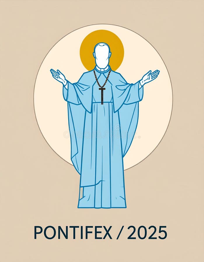 Pontifex 2025 Design: Contemporary Flat Concept with Religious ...