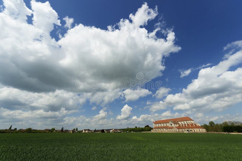 Pontigny Abbey stock photo. Image of history, discover - 92180442
