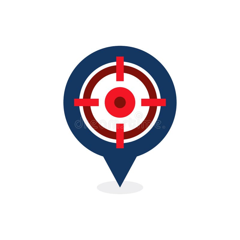 Alvo De Ponto Logo Icon Design Ilustração do Vetor - Ilustração de ...