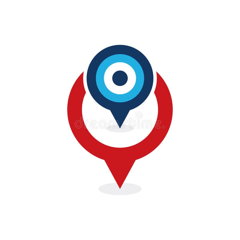 Ponto Logo Icon Design Do Sinal Ilustração do Vetor - Ilustração de ...