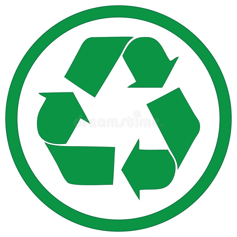 Ponto verde ilustração do vetor. Ilustração de reciclagem - 12115449