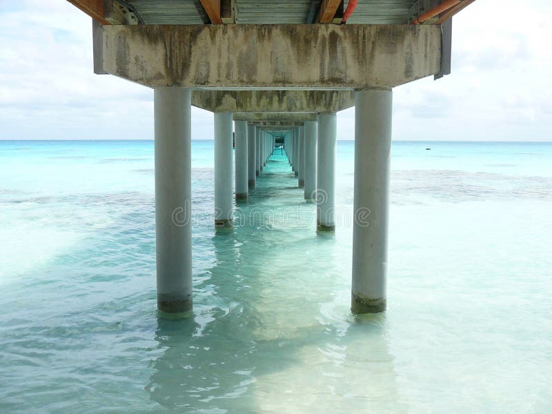 Pontoon stock image. Image of pier, reflexion, blue, ocean - 14325597