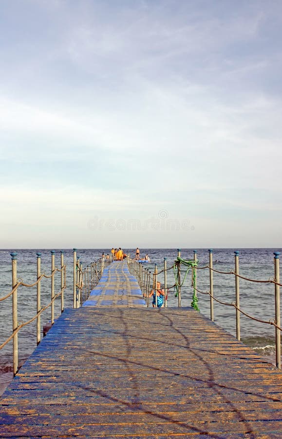 Pontoon on the beach stock photo. Image of beach, people - 12771848