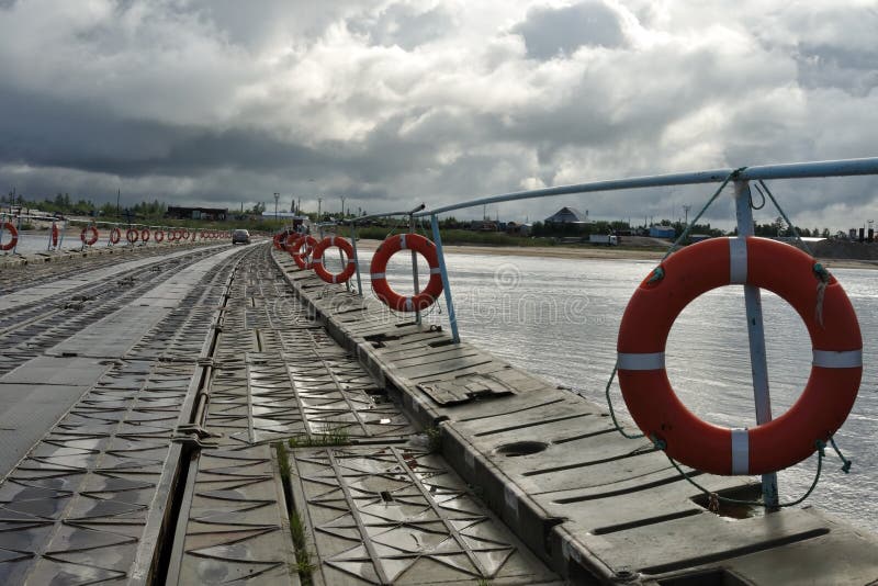 Pontoon bridge stock photo. Image of pier, bridge, wharf - 20893972