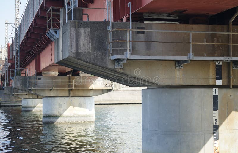 Pontoon bridge stock image. Image of river, bridge, japan - 254377307