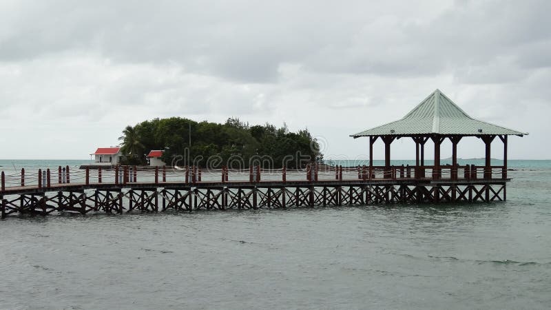Pontoon and island stock image. Image of vacation, beach - 269093903