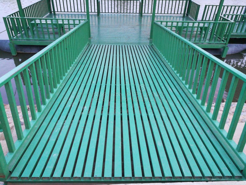 Pontoon stock image. Image of summertime, green, lake - 94303189