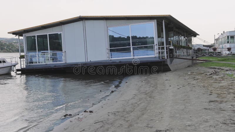 Pontoon Restaurant Low Tide Stock Footage - Video of summer, heat ...