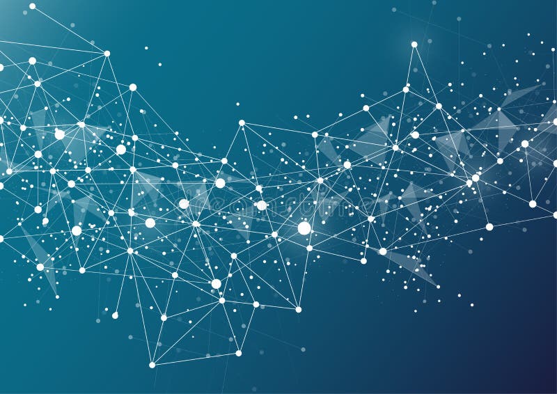 Fundo conectado dos pontos ilustração do vetor. Ilustração de projeto ...