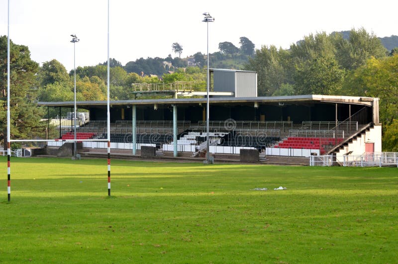 Pontypool rugby pitch stock image. Image of seating, sport - 26555049