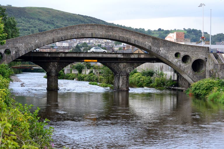 Pontypridd bridge stock photo. Image of water, historic - 26005056
