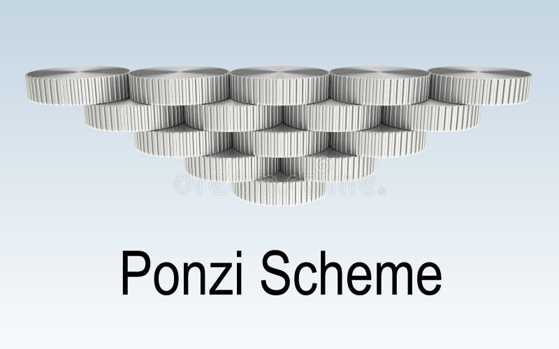 Ponzi Scheme concept stock illustration. Illustration of deception ...