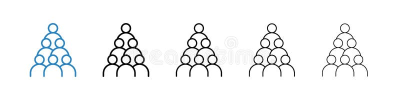 Ponzi Scheme Icon Vector Set on White Background Stock Vector ...