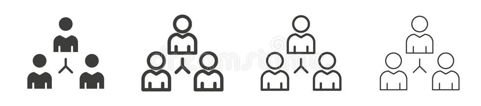 Ponzi Scheme Icon Vector Set on White Background Stock Vector ...