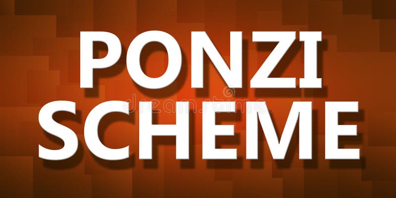 Ponzi Scheme on Pixelated Background Stock Illustration - Illustration ...