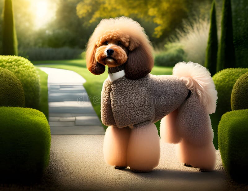 Poodle Dog, Generative AI Illustration Stock Illustration ...