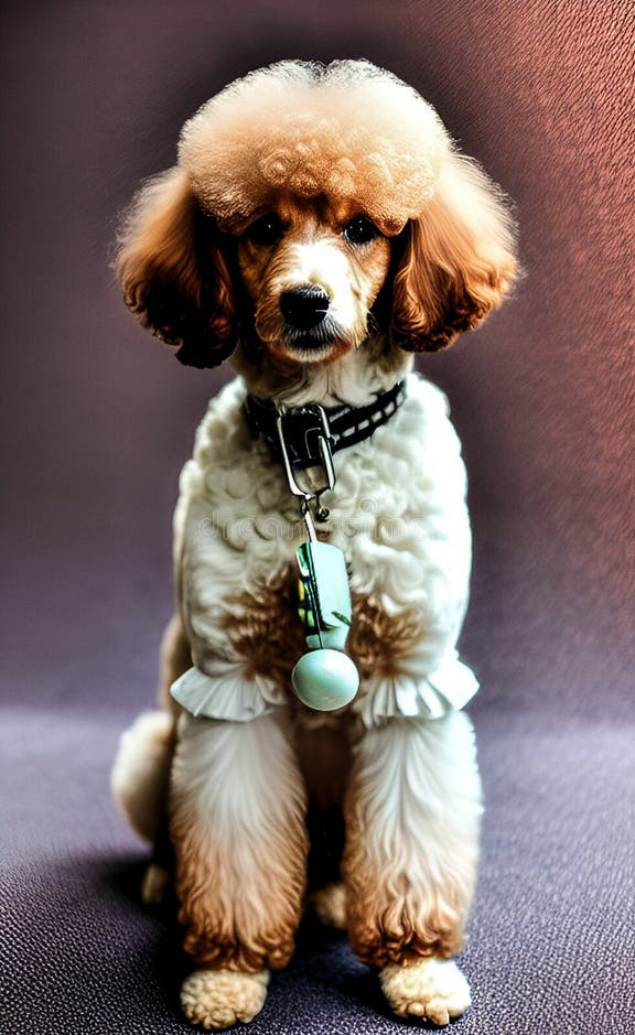 Poodle Illustration Artificial Intelligence Artwork Generated Stock ...