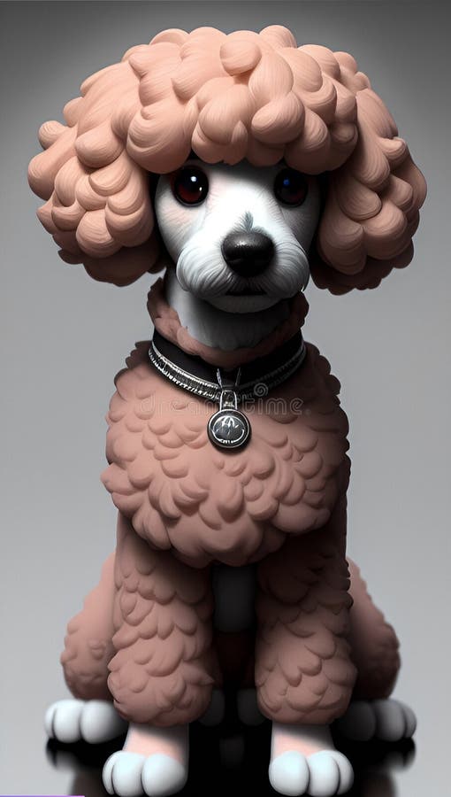 Poodle Illustration Artificial Intelligence Artwork Generated Stock ...