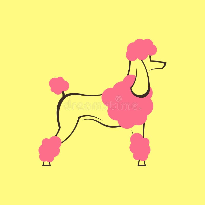 Poodle Logo Design Concept Template Vector Stock Vector - Illustration ...