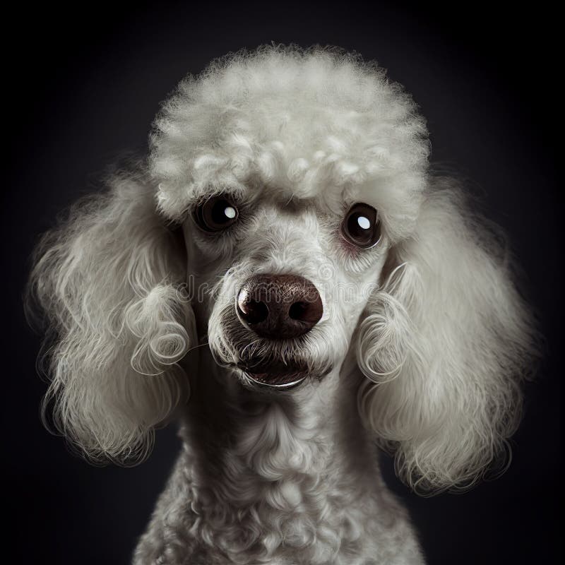 Poodle. Portrait of a Poodle Dog. Ai Generated. Dog Portrait Stock ...