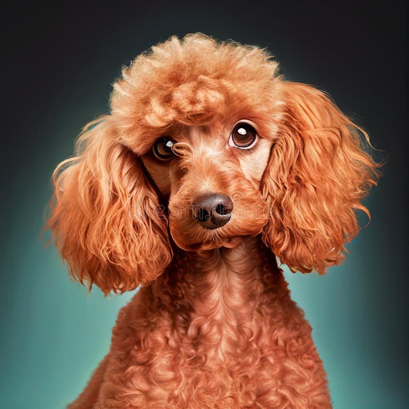 Poodle. Portrait of a Poodle Dog. Ai Generated. Dog Portrait Stock ...