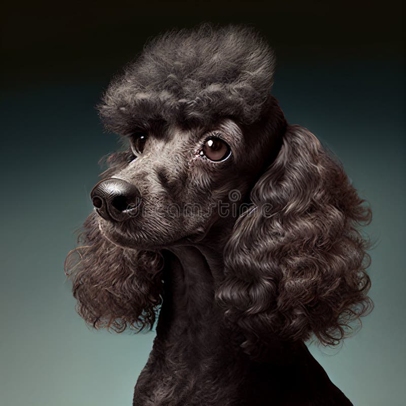 Poodle. Portrait of a Poodle Dog. Ai Generated. Dog Portrait Stock ...