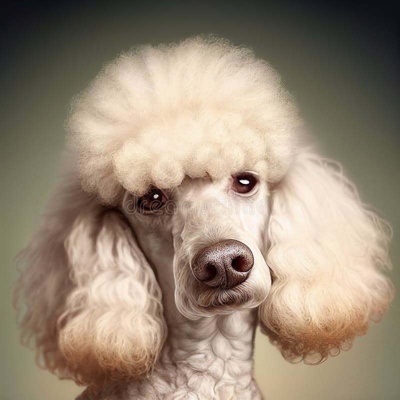 Poodle. Portrait of a Poodle Dog. Ai Generated. Dog Portrait Stock ...