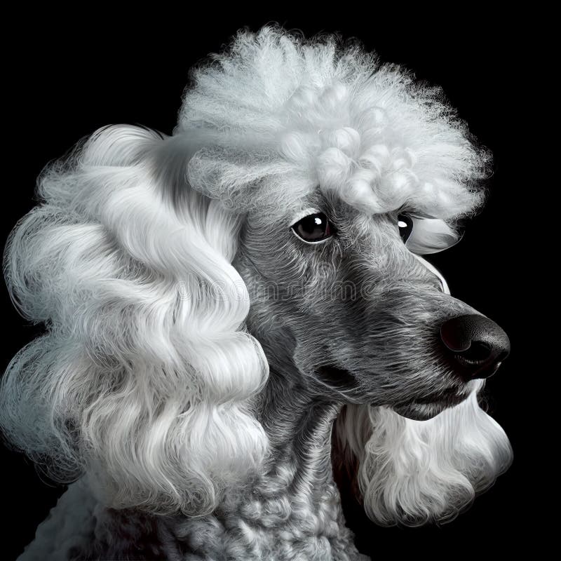 Poodle. Portrait of a Poodle Dog. Ai Generated. Dog Portrait Stock ...