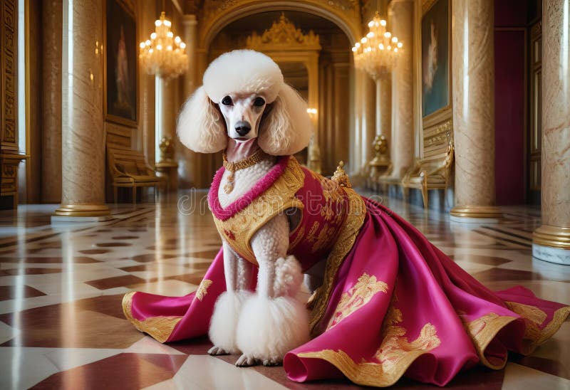 Poodle Princess in Stunning Detail Stock Illustration - Illustration of ...